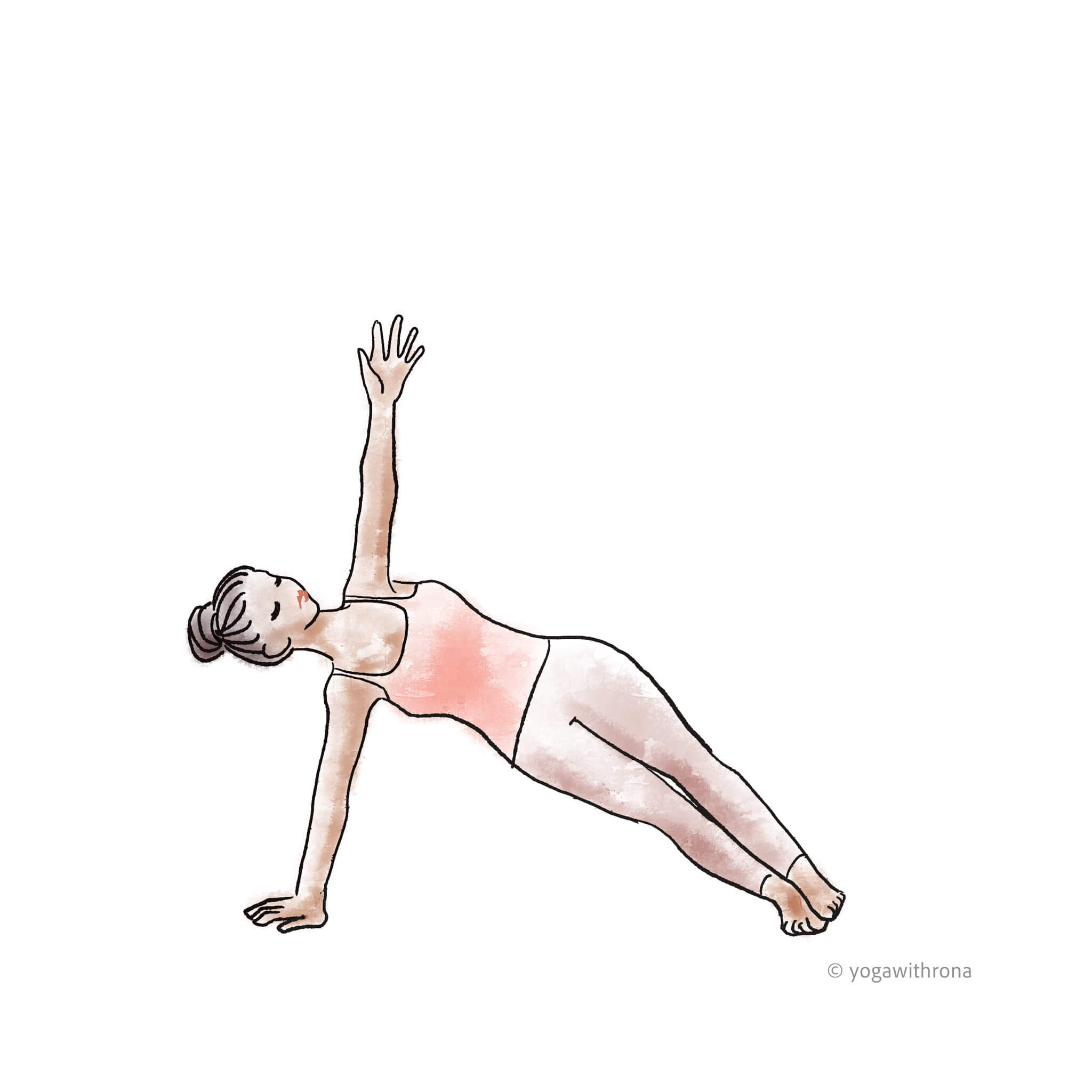 How to Do Side Plank | Vasisthasana - Yoga with Rona